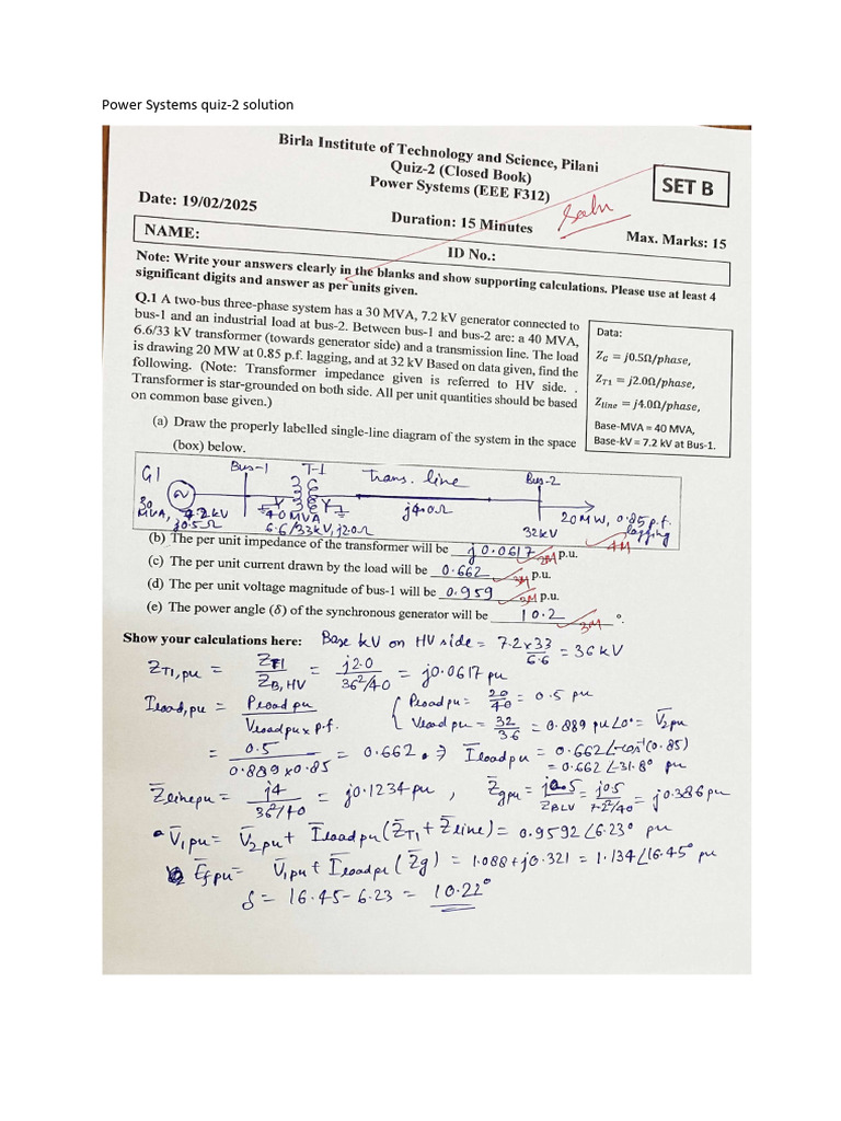 PS quiz-2 solution | PDF