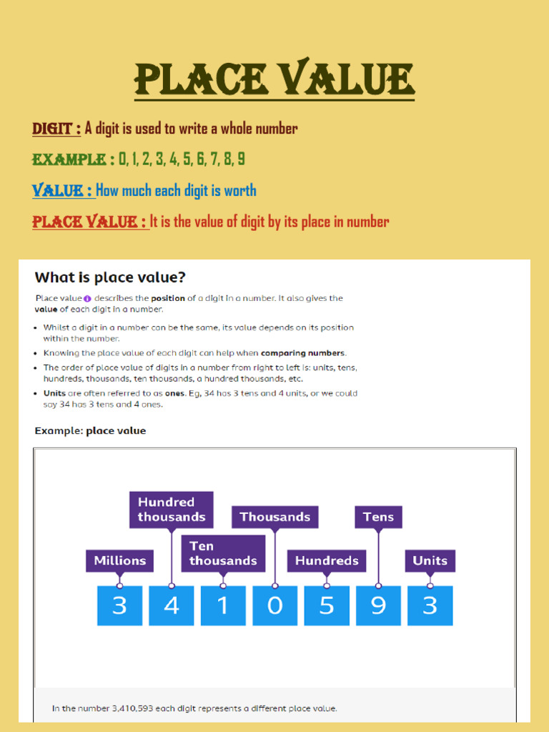 Place value | PDF