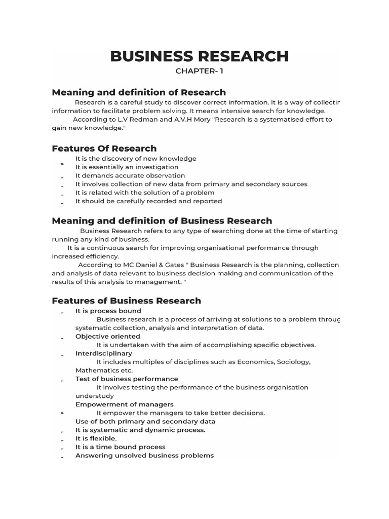 BRM Detailed Notes | PDF