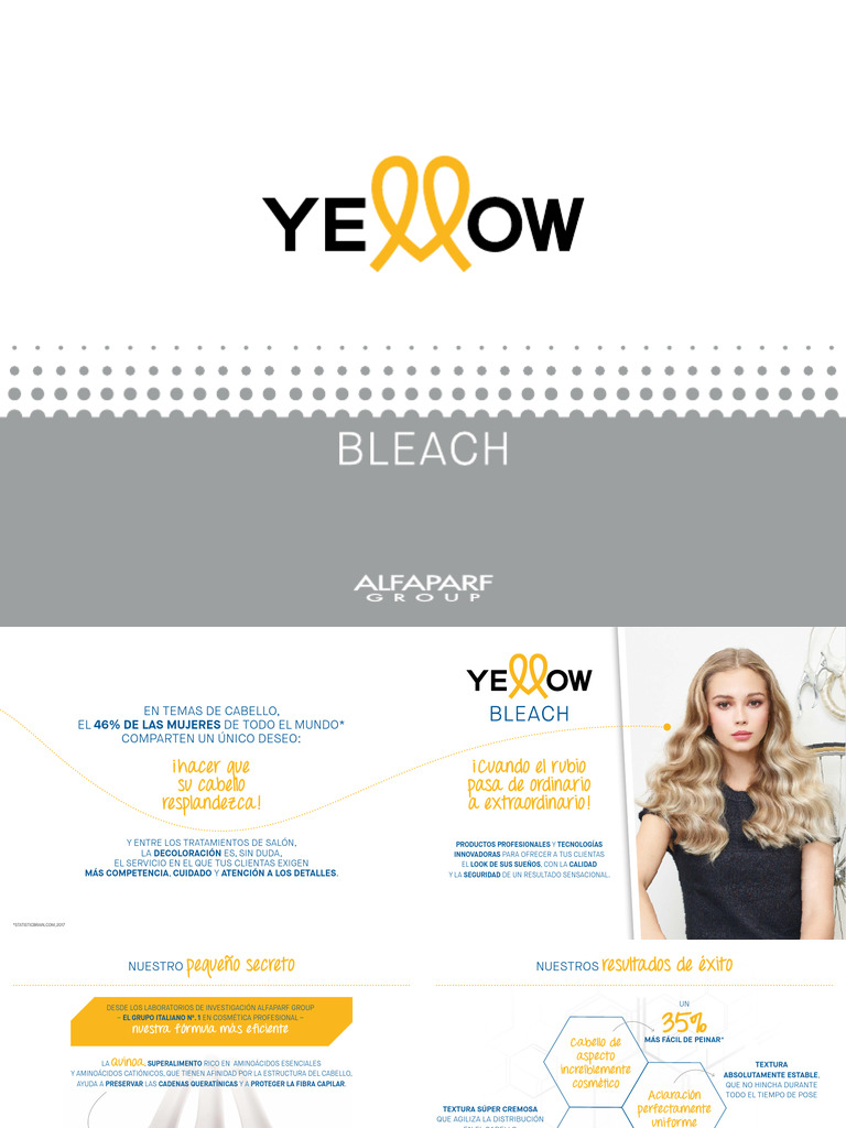 Yellow-Bleach_PP020879-FOLDER-Europa-ESP_Library | PDF | Pelo | Belleza