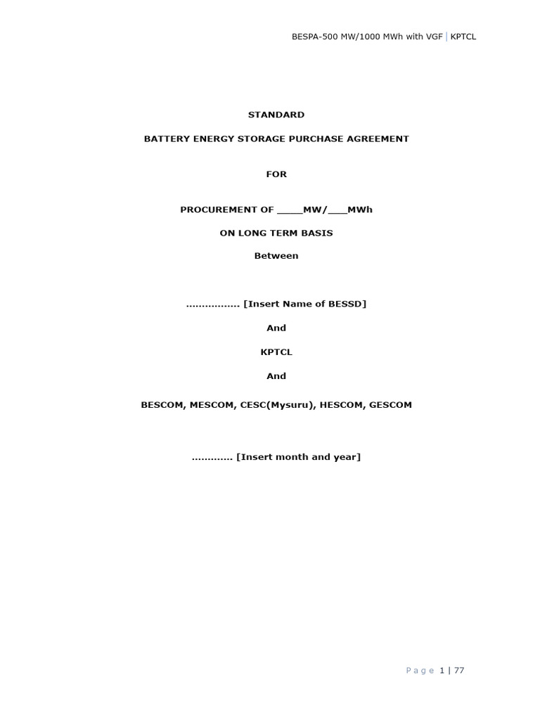 Kptcl Bespa 18022025 Pdf Electrical Grid Debt
