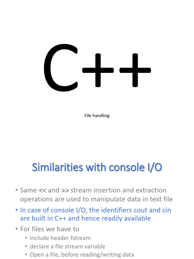 48 Lecture 15 - (File Handling) | PDF | String (Computer Science ...