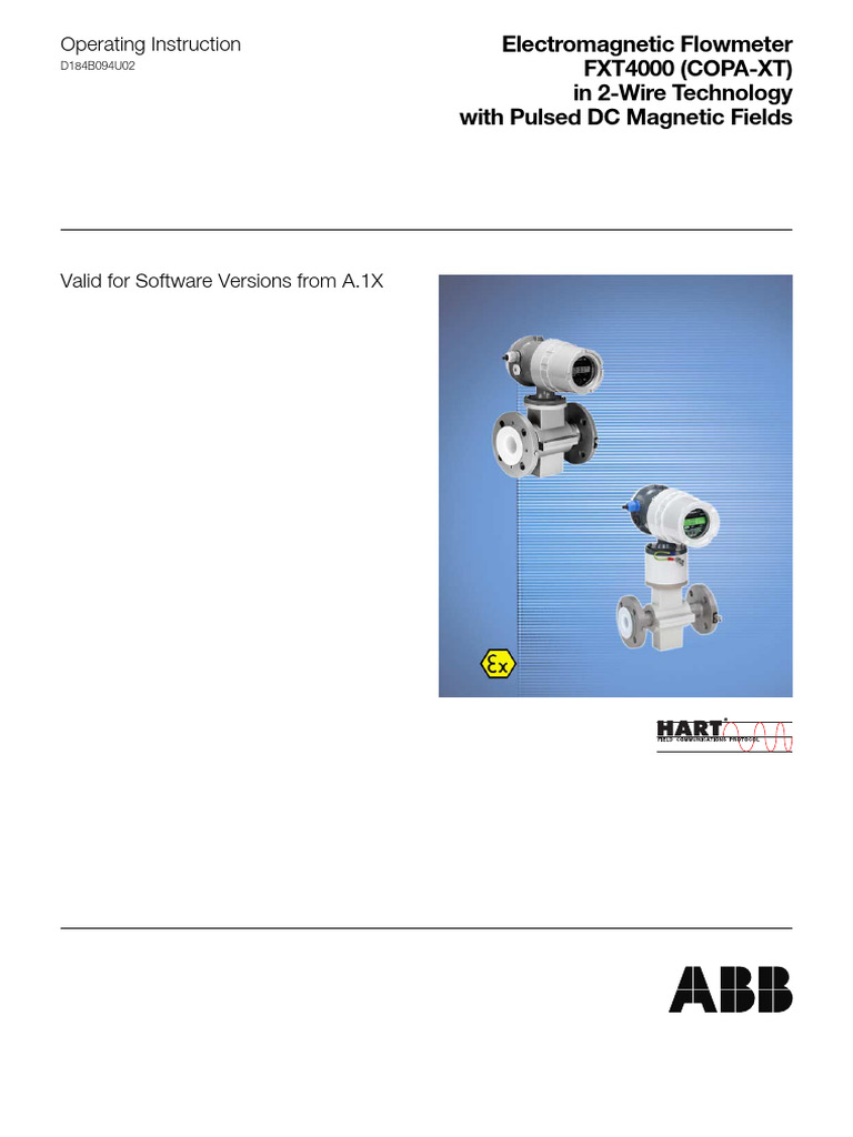 Flowmeter Abb FXT4000 (COPA-XT) - 2005 | PDF | Flow Measurement ...