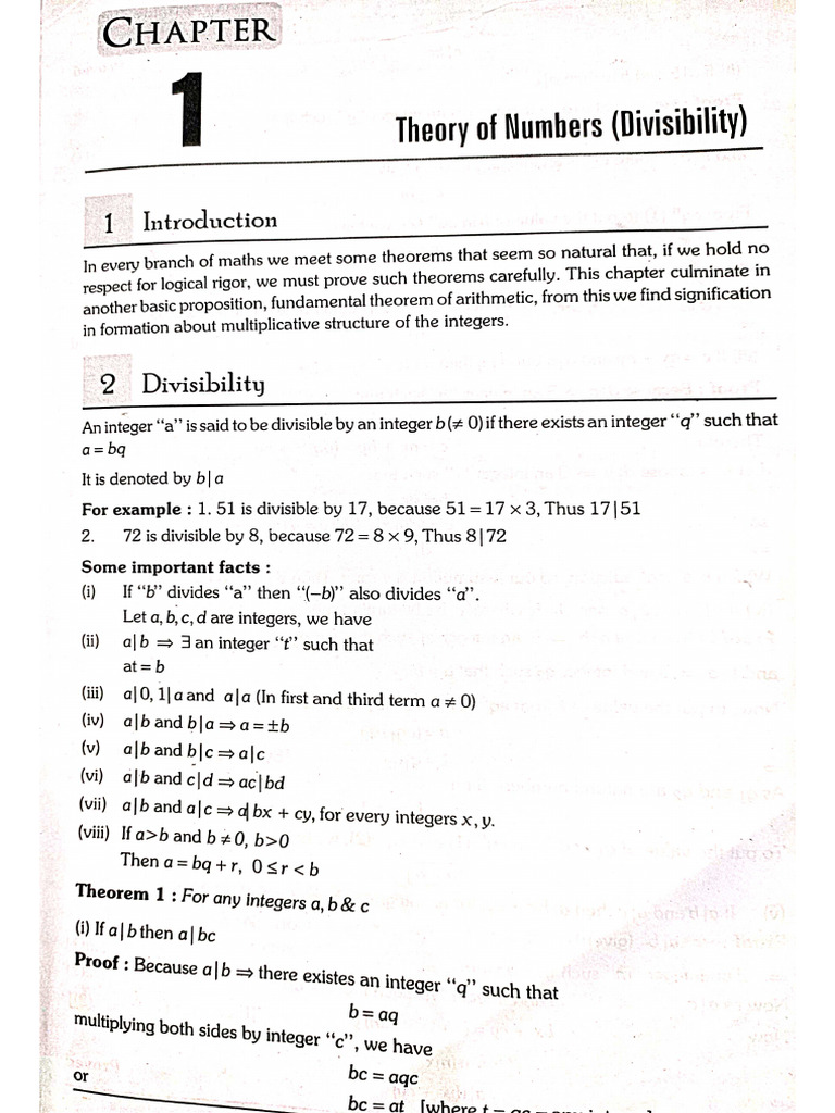 CH - Theory of Numbers | PDF