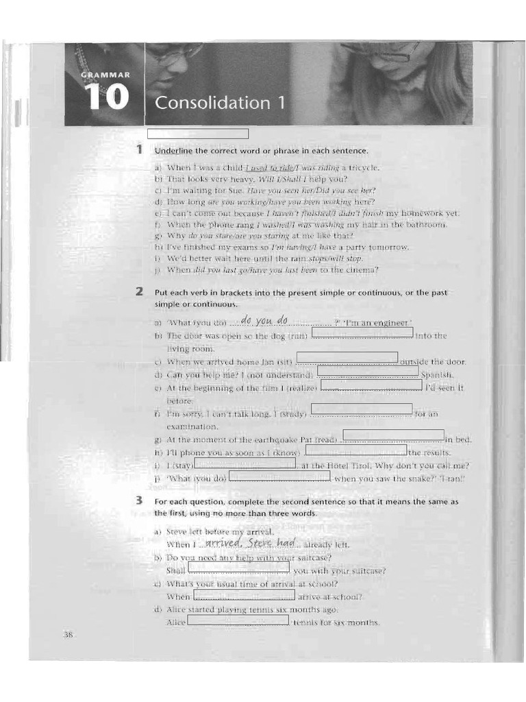 Vince Interm Consolidation 10 Part1 Tenses Mixed | PDF