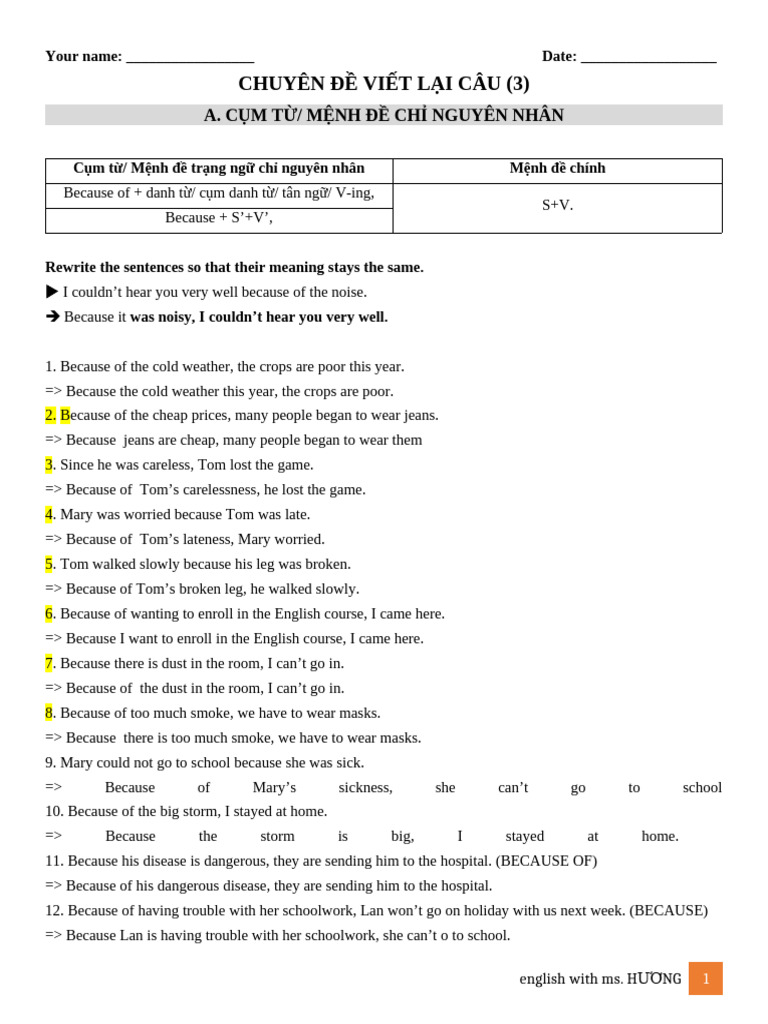 Reasons&Contrast Grade 5 Practice | PDF