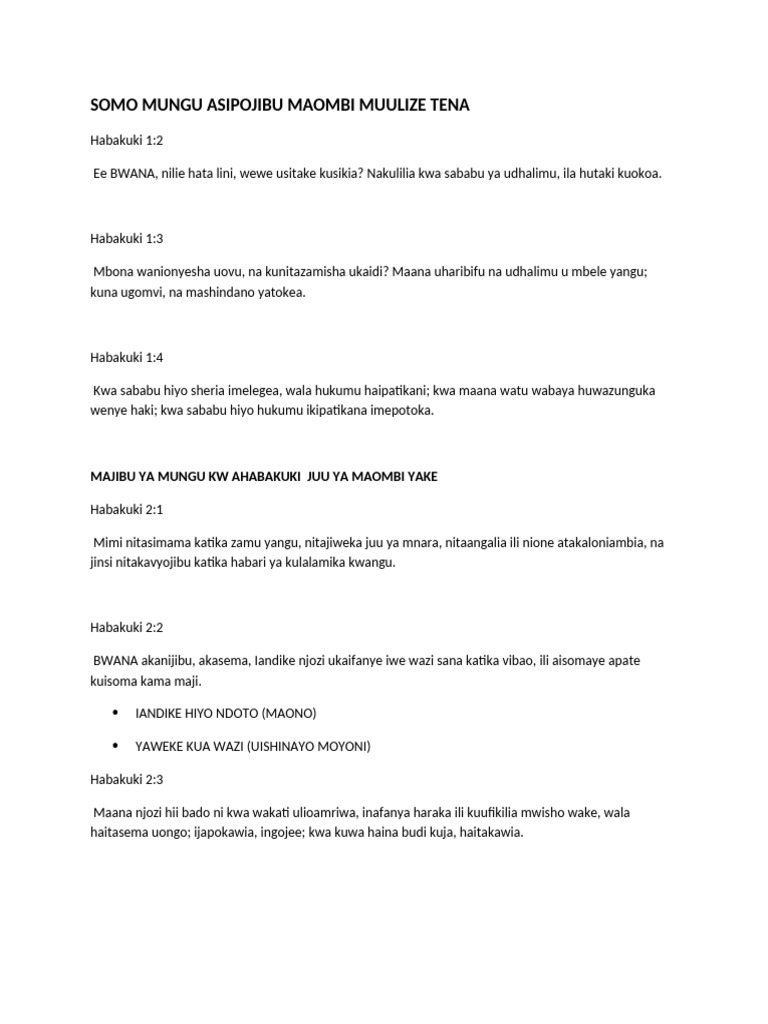 Somo Mungu Asip-Wps Office | PDF