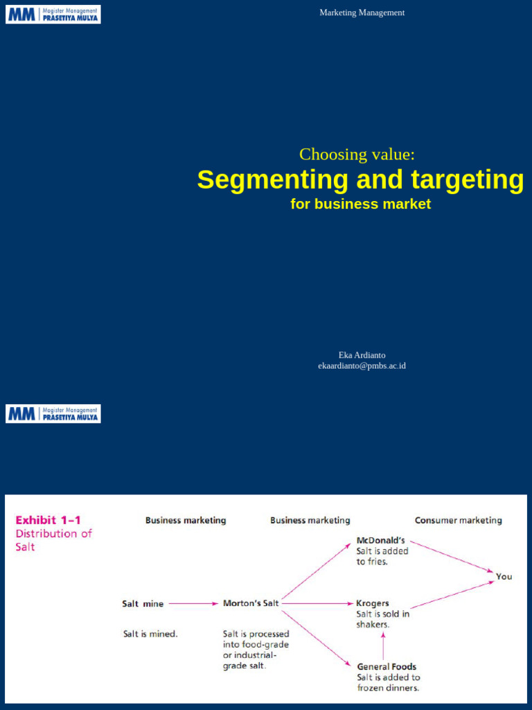 4. Segmenting and Targeting for Business (1) | PDF