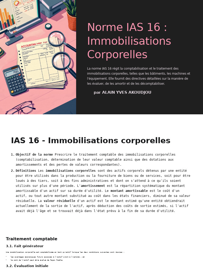 IFRS Oo2 Formation | PDF | Dépréciation | Normes internationales d ...
