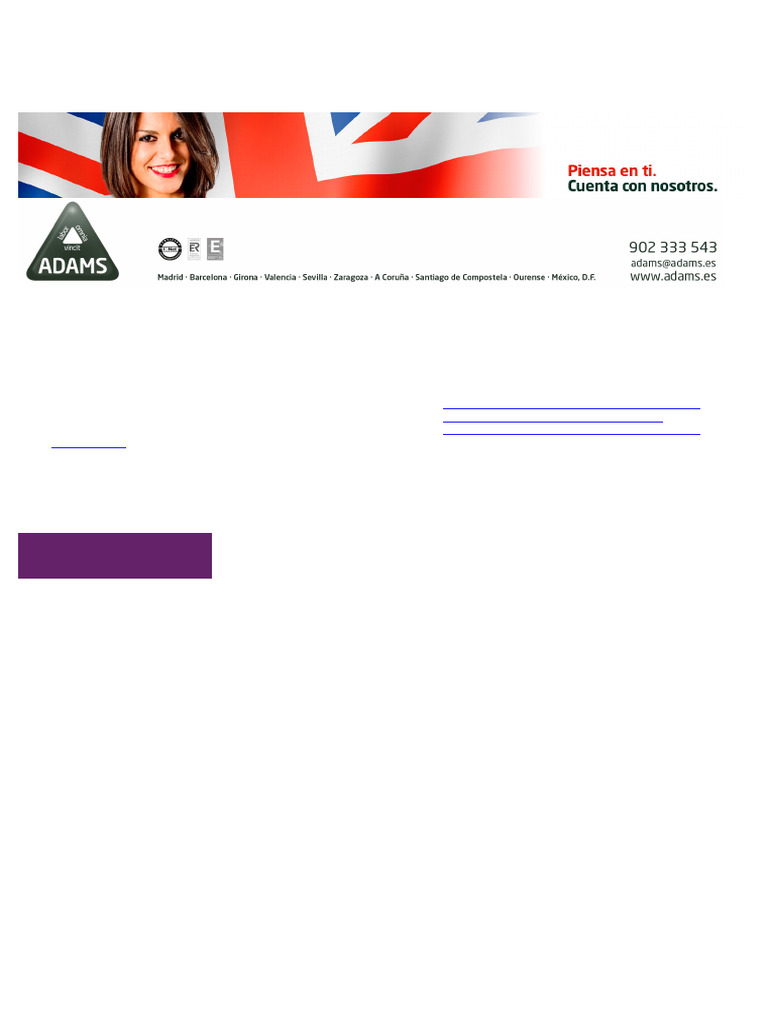 ADAMS | PDF | Servicio al Cliente | Los consumidores