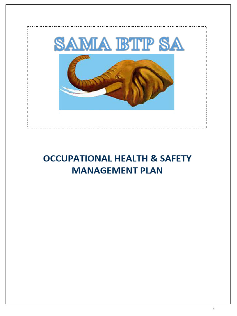 SAMA BTP Occupational Health & Safety Management Plan OHS-PA-000 | PDF ...