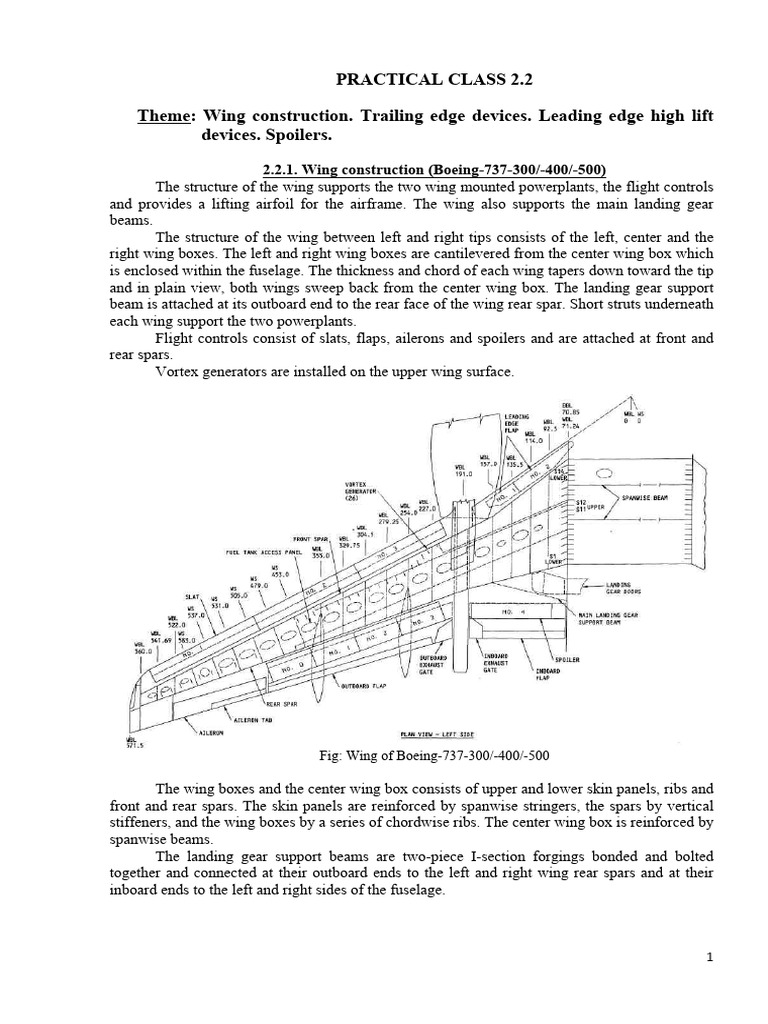 Aviation Practical Class 2.2 | PDF | Flap (Aeronautics) | Flight Control Surfaces