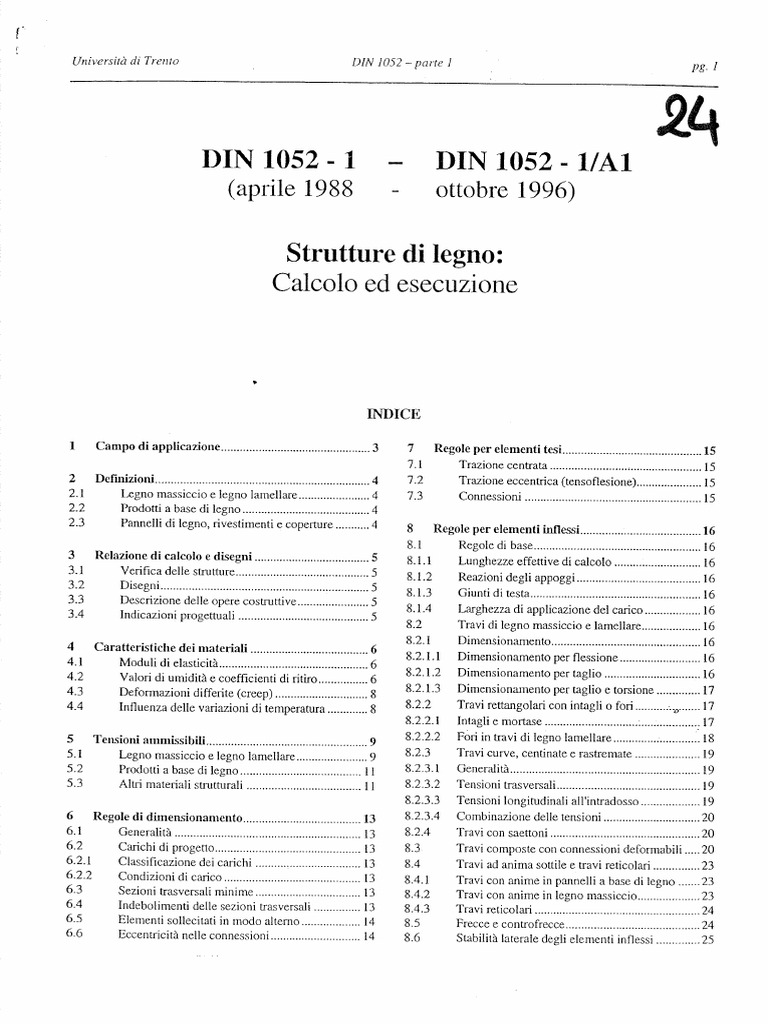 DIN 1052-1 (1988) Legno | PDF
