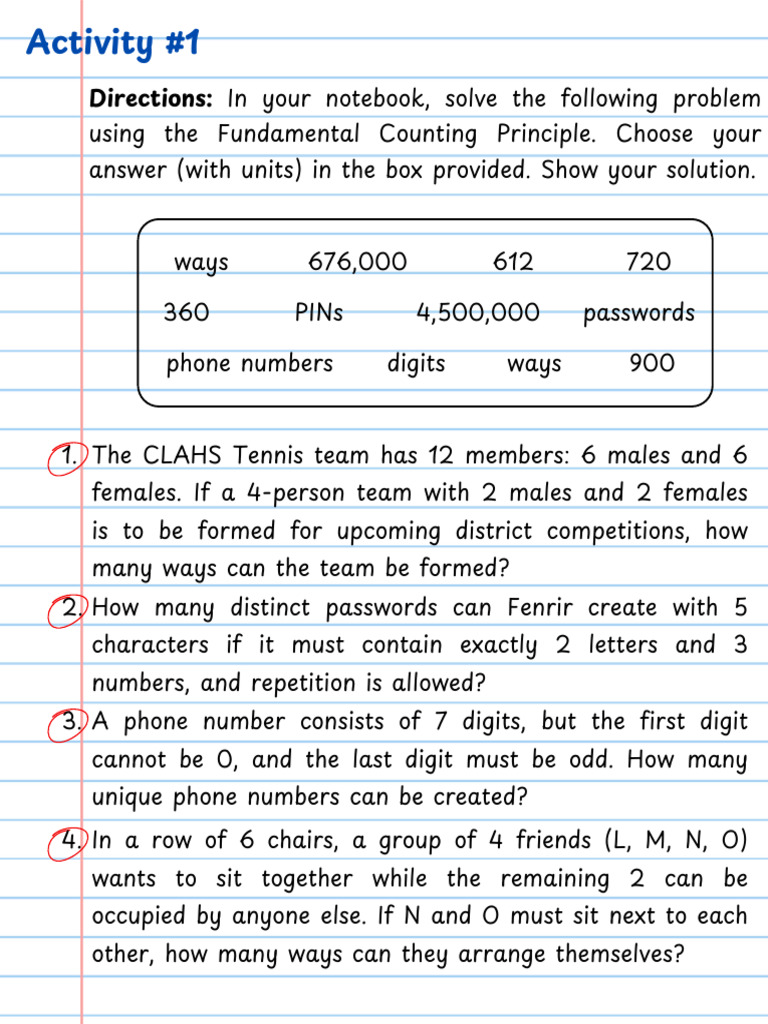 Combinatorial Problems and Solutions | PDF