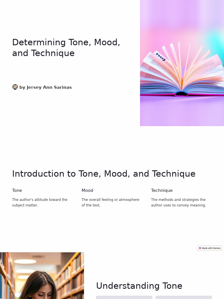 Determining Tone Mood and Technique | PDF