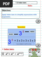 Worksheet Index Law 1 | PDF