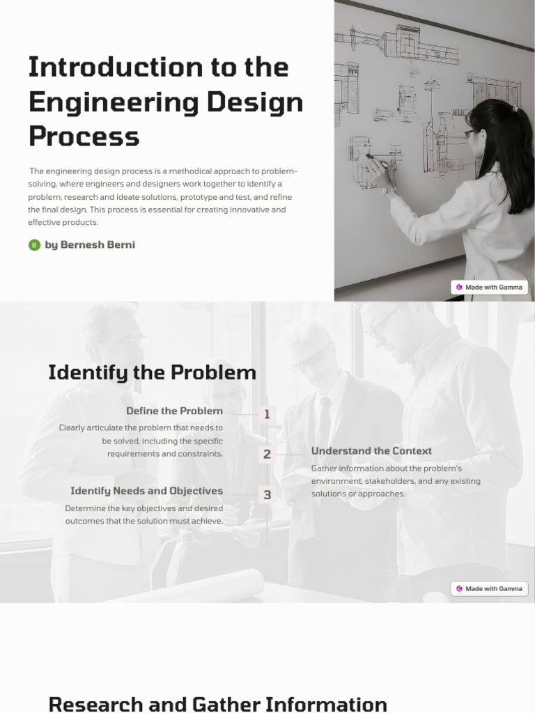 Introduction To The Engineering Design Process | PDF | Engineering Design Process | Cognition