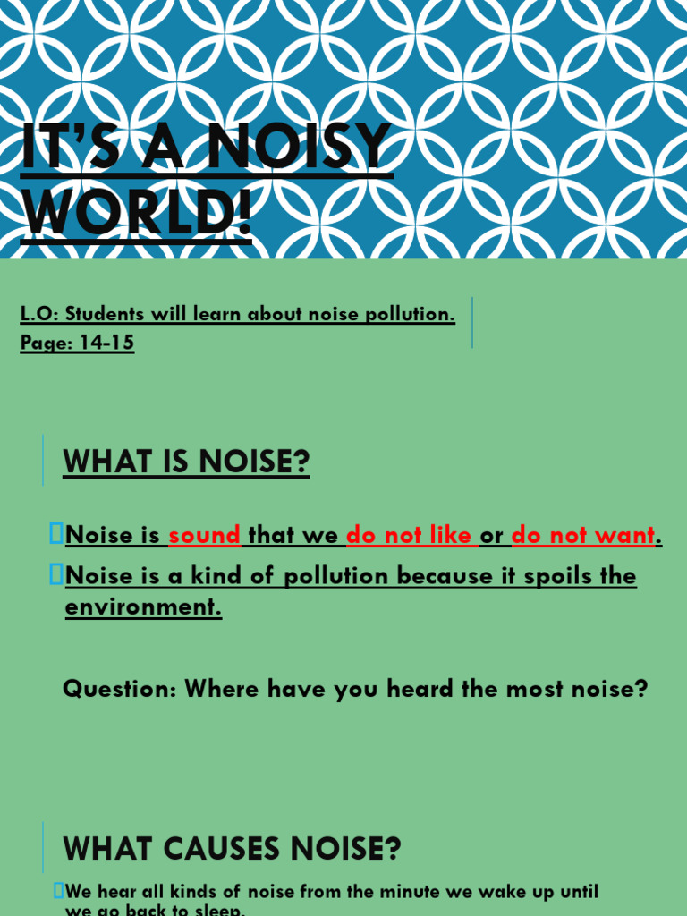 Understanding Noise Pollution Effects | PDF