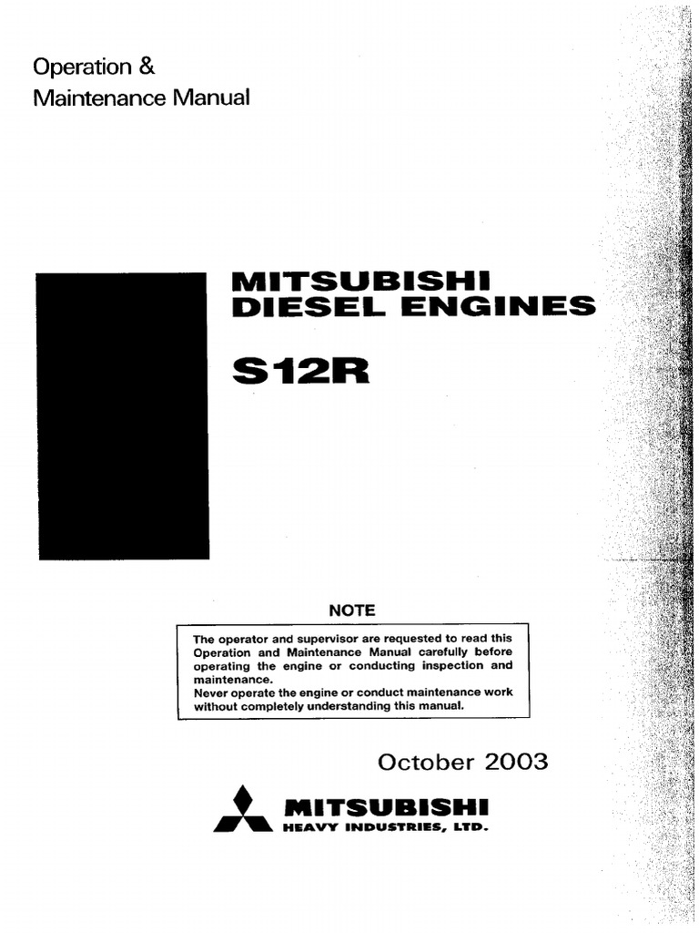 Operation & Maintenance S12R | PDF
