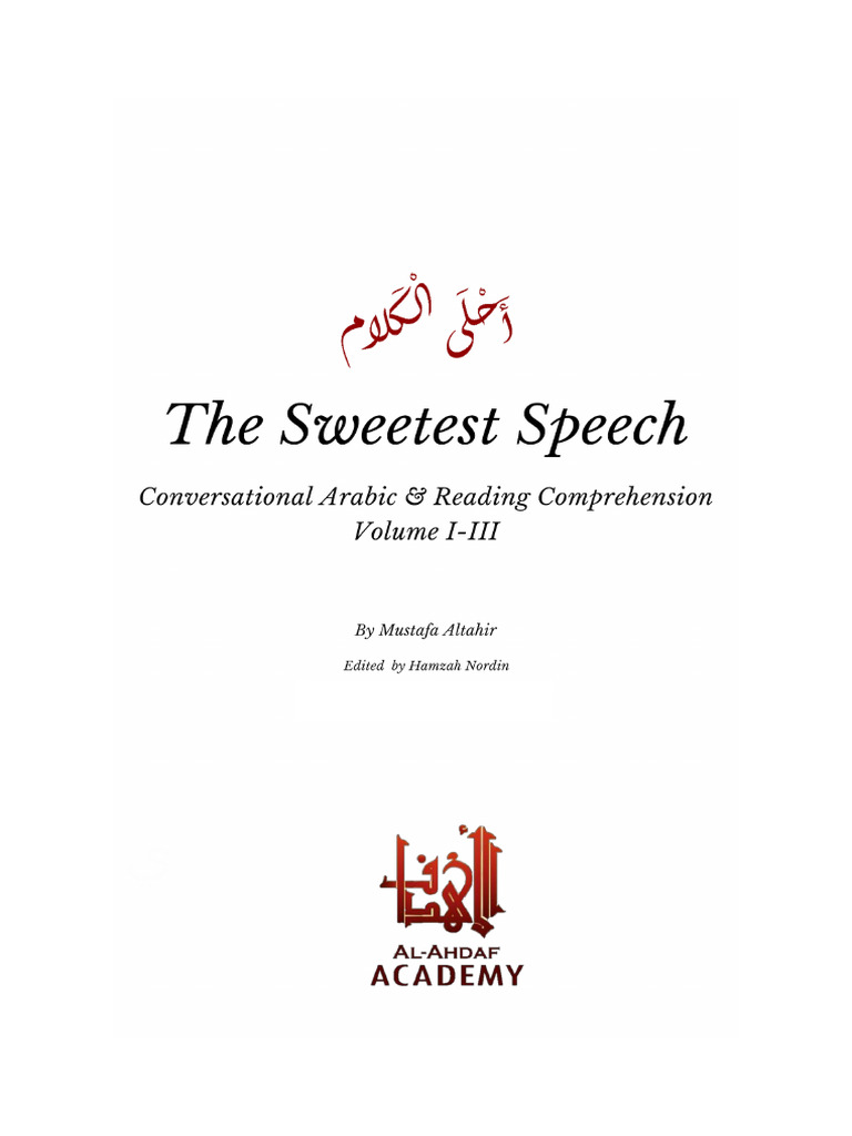 Book Content and Course Objectives | PDF | Arabic | Grammatical Number