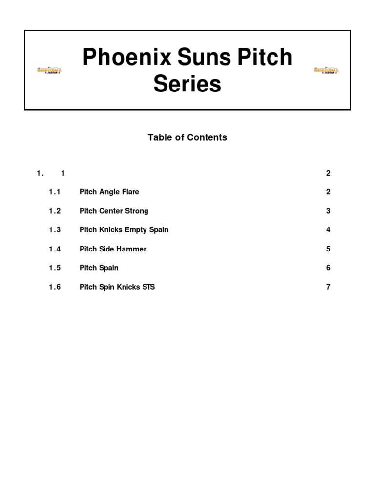 12.2. Phoenix Suns Pitch Series | PDF