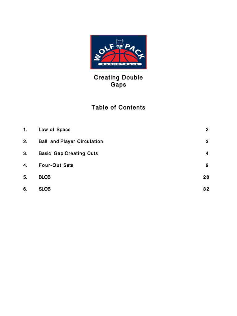 Creating Double Gaps | PDF | Team Sports