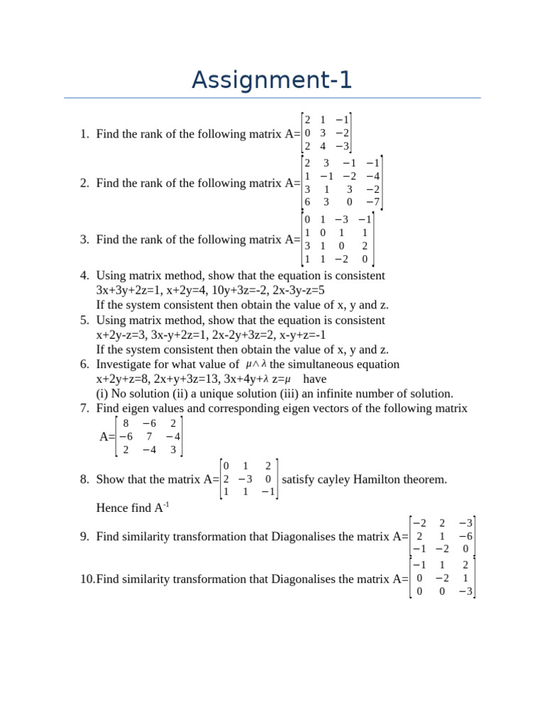 Assignment 1 Ug Mat 111 | PDF