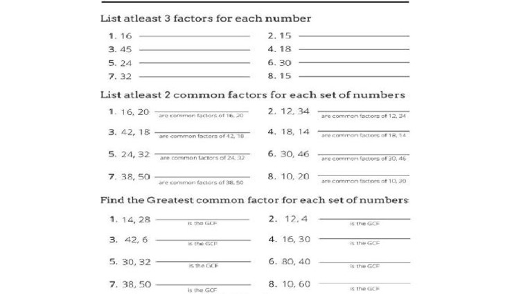 Factors | PDF