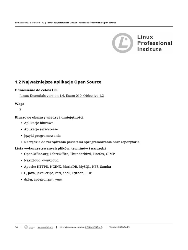 Linux Aplikacje Open Source | PDF