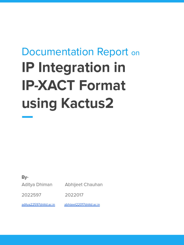 IP Integration with Kactus2 in IP-XACT | PDF | Shader | Central Processing Unit