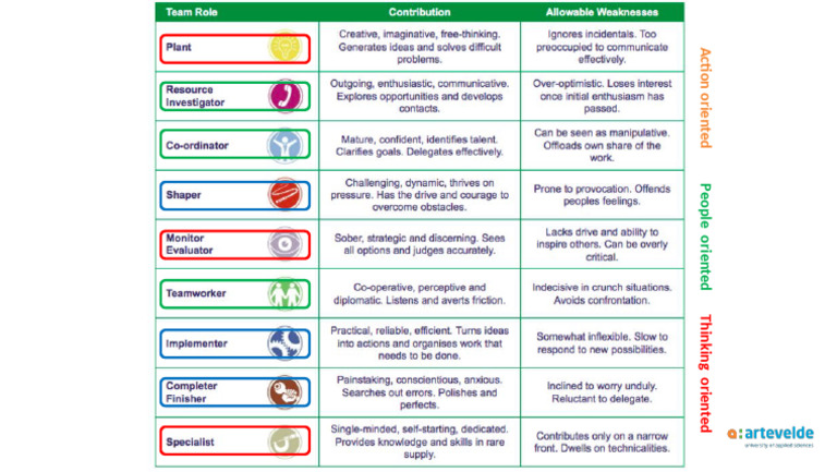 Slide Belbin Roles Overview | PDF