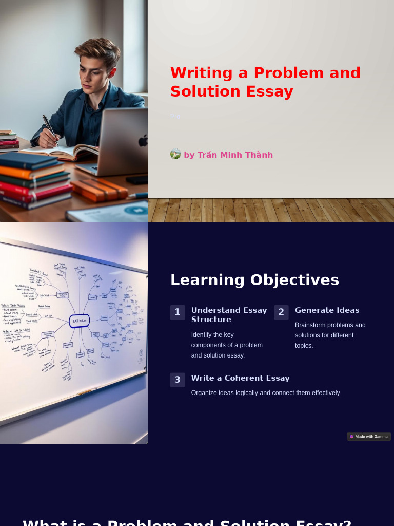 Guide to Writing Problem-Solution Essays | PDF