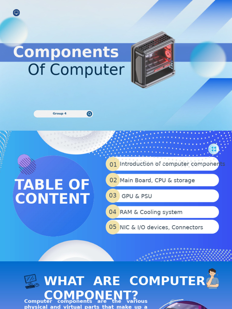 What Are Computer Components | PDF | Random Access Memory | Graphics Processing Unit
