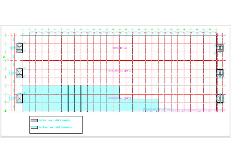 Marking Gording Dan Rafter | PDF