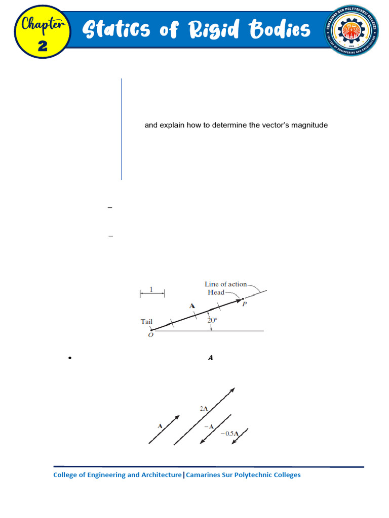 Chapter 2. Vector Operations (1) | PDF | Euclidean Vector | Force Chapter 2. Vector Operations (1) | PDF | Euclidean Vector | Force