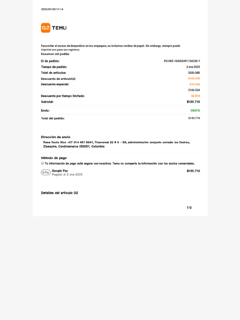 Temu Web Document | PDF