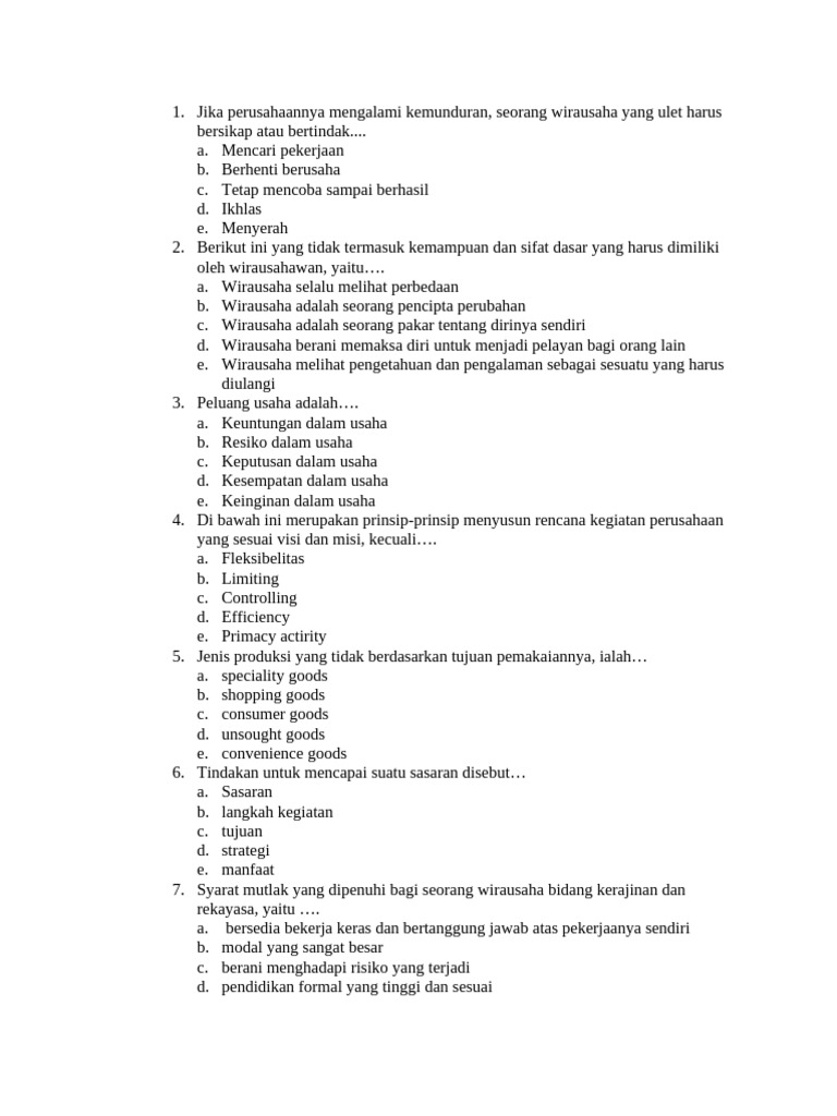 Soal PM Us Pkwu 3 2024-2025 | PDF