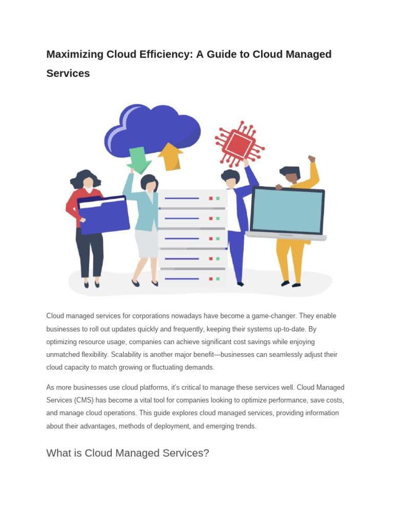 Maximizing Cloud Efficiency - A Guide To Cloud Managed Services | PDF | Cloud Computing ...