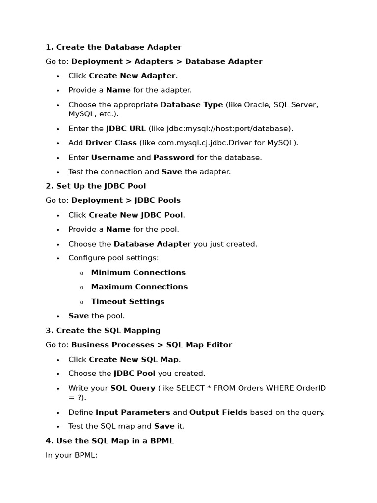 Database Mapping in Sterling Integrator | PDF | Databases | My Sql