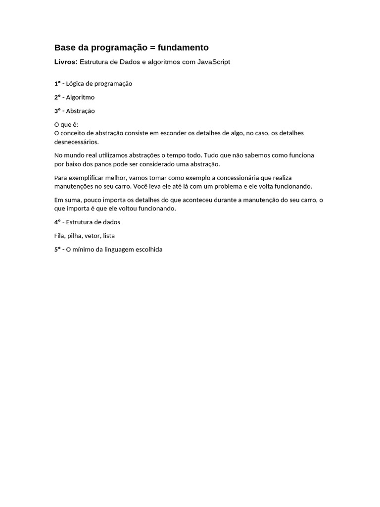 Base Da Programação | PDF