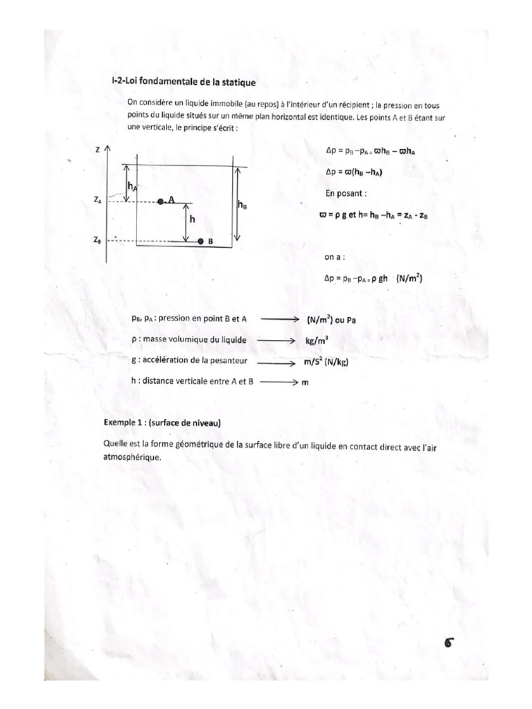 1-2-Loi Fondamentale de La Statique | PDF