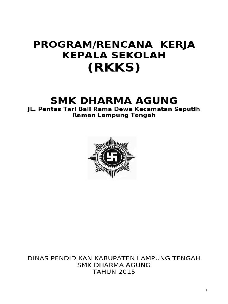 Program Kerja Kepala Sekolah | PDF