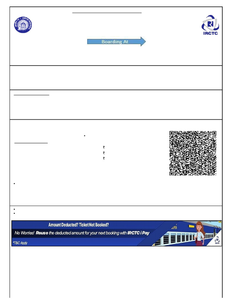 IRCTC E-Ticket Confirmation Details | PDF | Identity Document