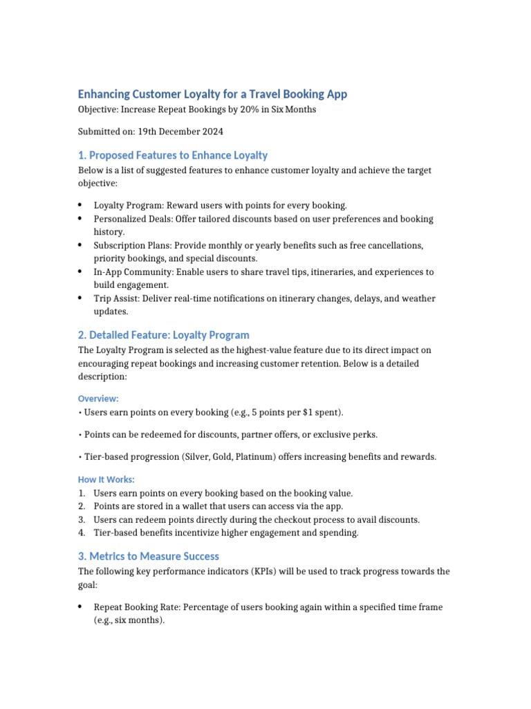 Measuring Travel Loyalty Program Success | PDF | Loyalty Program ...