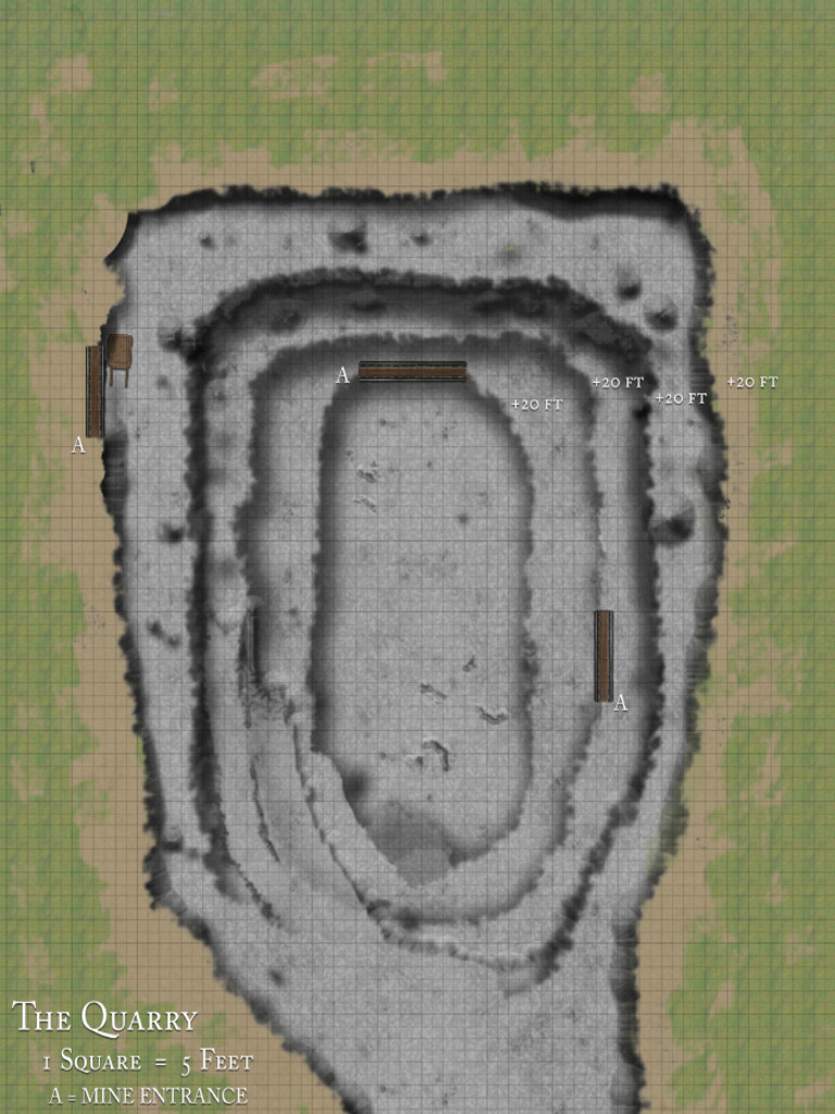 Quarry Map Scaled 5ft squares | PDF