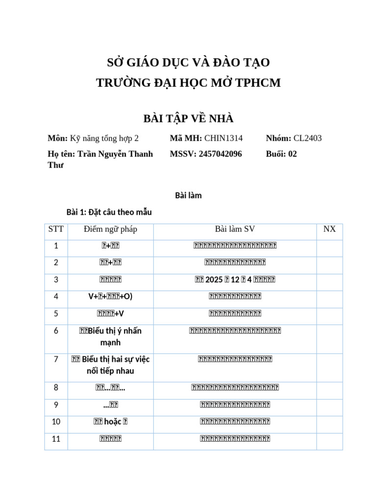 Trần Nguyễn Thanh Thư - 2457042096 - BTVN 02 | PDF
