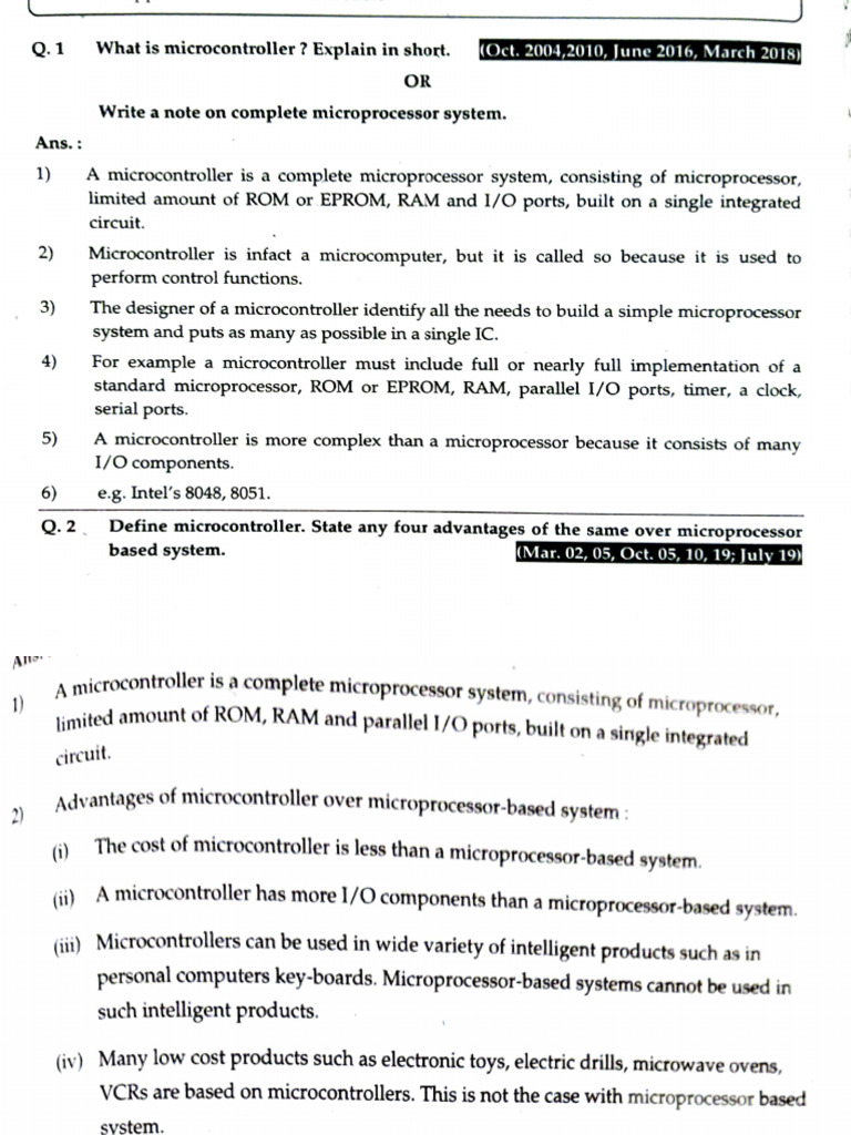 Understanding Microcontrollers and 8051 Features | PDF ...