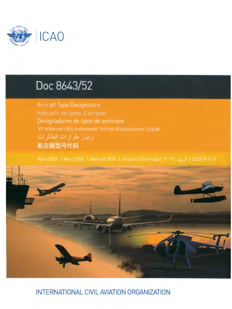 8643 Aircraft Type Designators | PDF