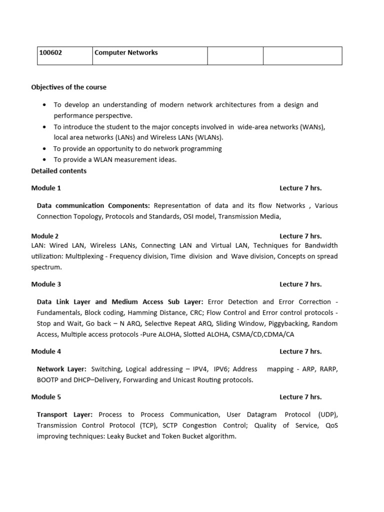 CN | PDF | Computer Network | Internet Protocol Suite