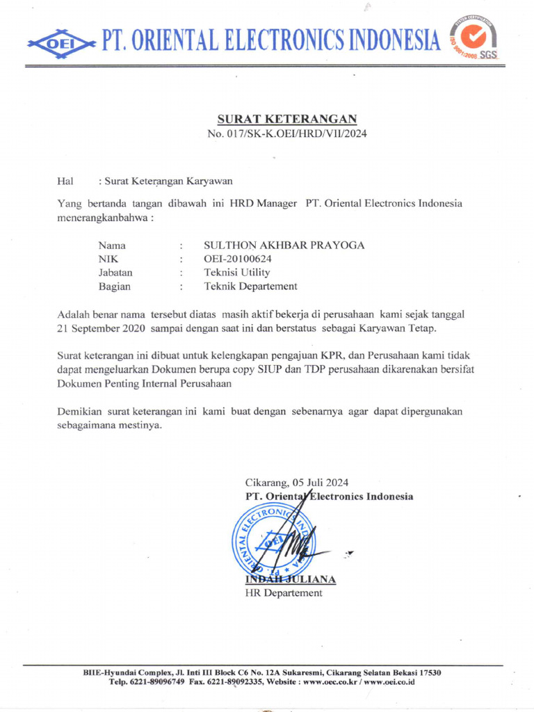 Data Kerja Sulton | PDF